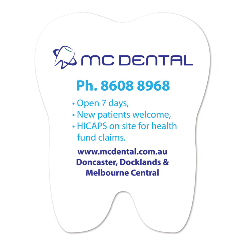 70 x 88mm Tooth Shaped Fridge Magnet – InHouse Print & Design